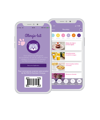 Allergie Lait App’ - Pour aider à accompagner votre enfant au quotidien